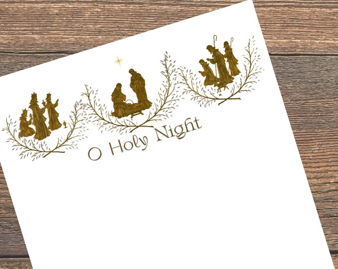 Printable Christmas Stationery Digital Download Instant Editable ...