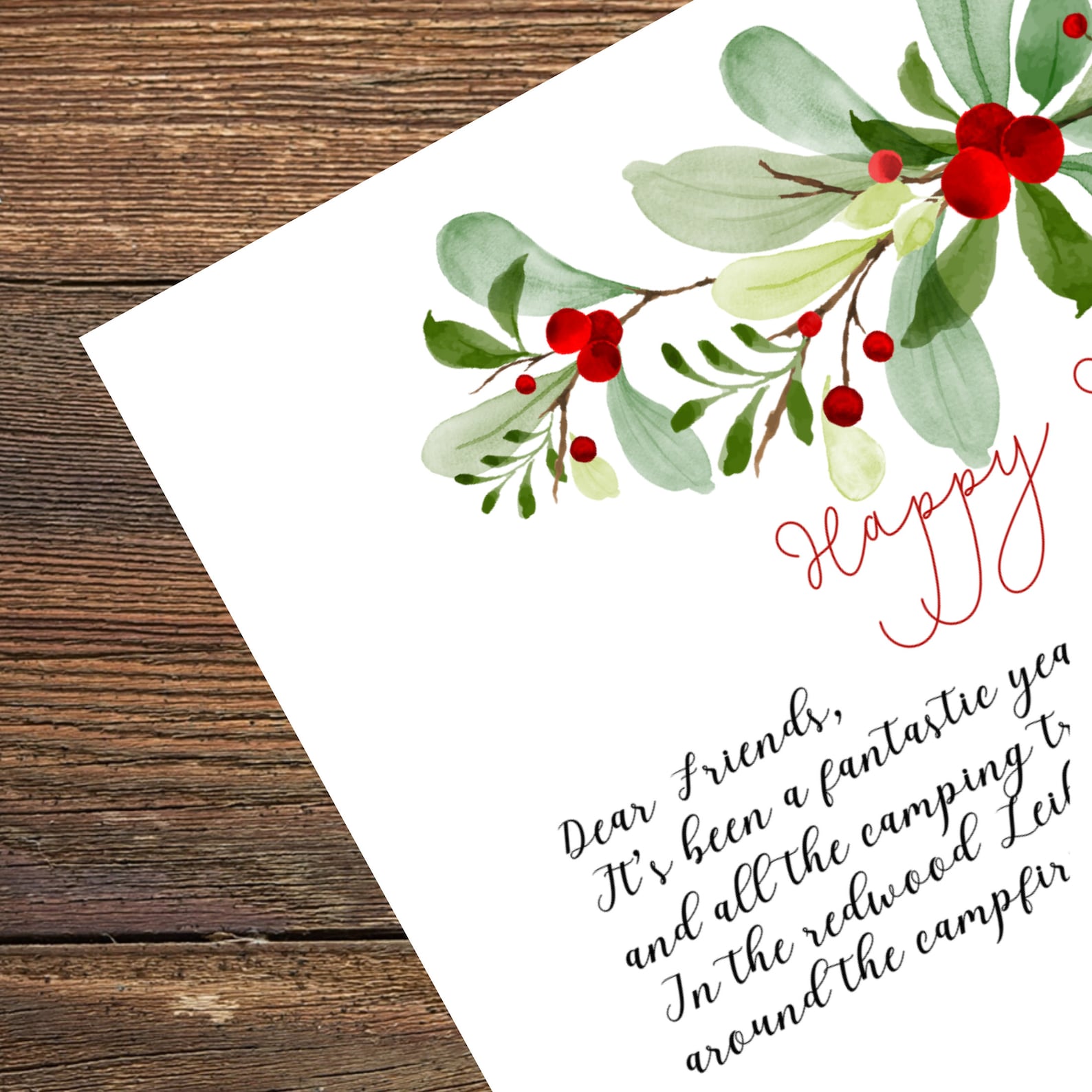 Printable Christmas Stationery Digital Download - Instant Editable ...