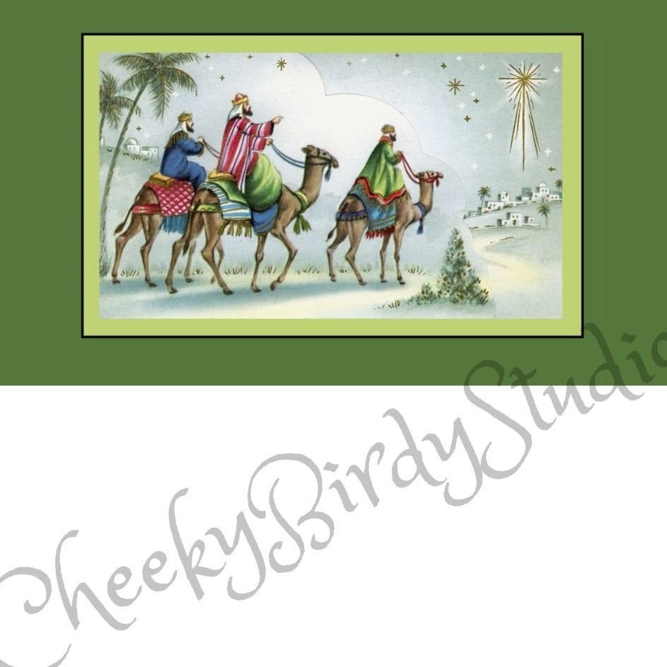 Printable Christmas Stationery Digital Download 2 Pages Instant ...