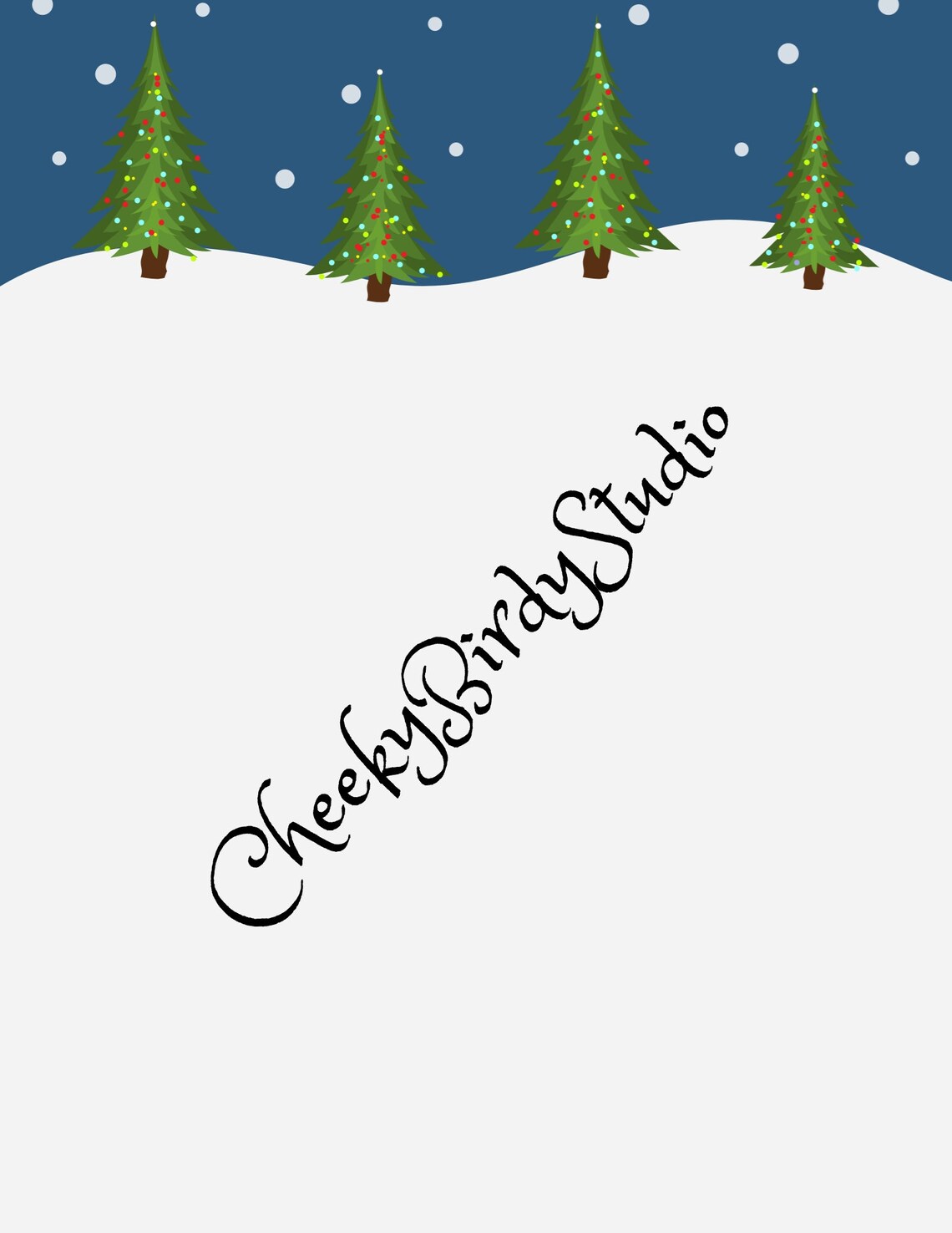 Printable Christmas Stationery Digital Download 2 Pages Instant ...
