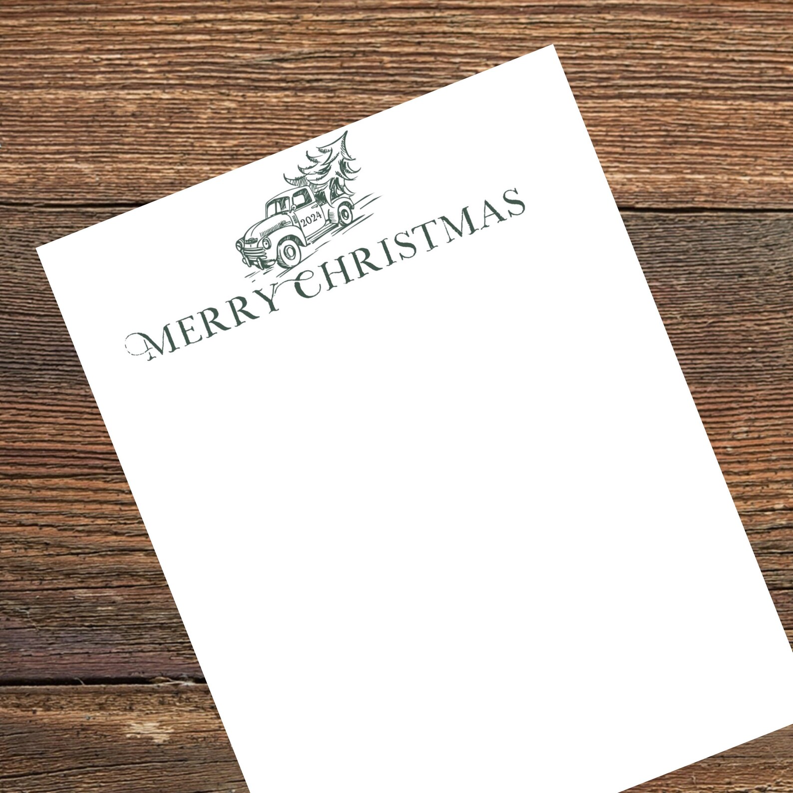 Printable 2024 Christmas Stationery Digital Download Instant Editable ...