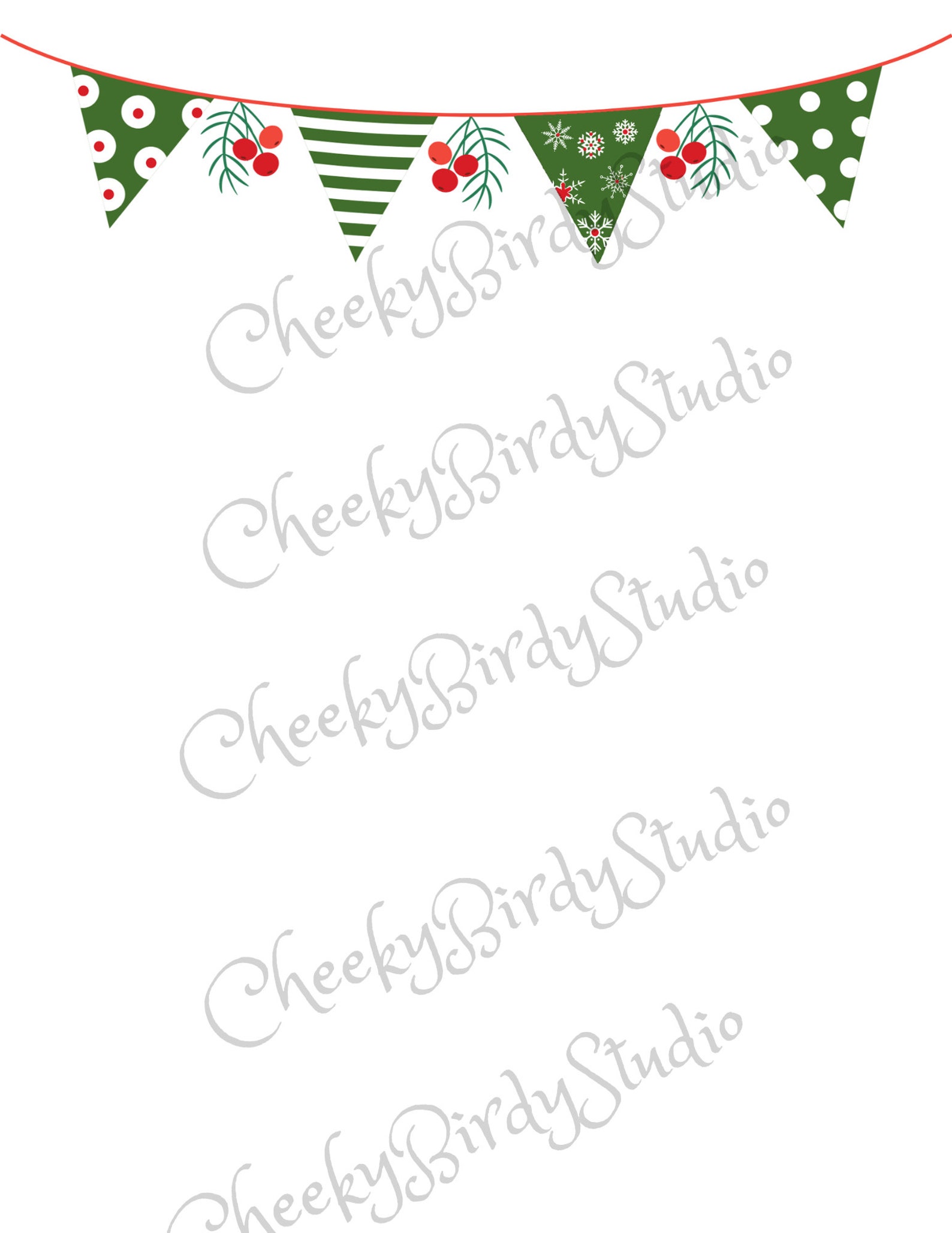 Printable Christmas Stationery Digital Download - Instant Editable Red ...