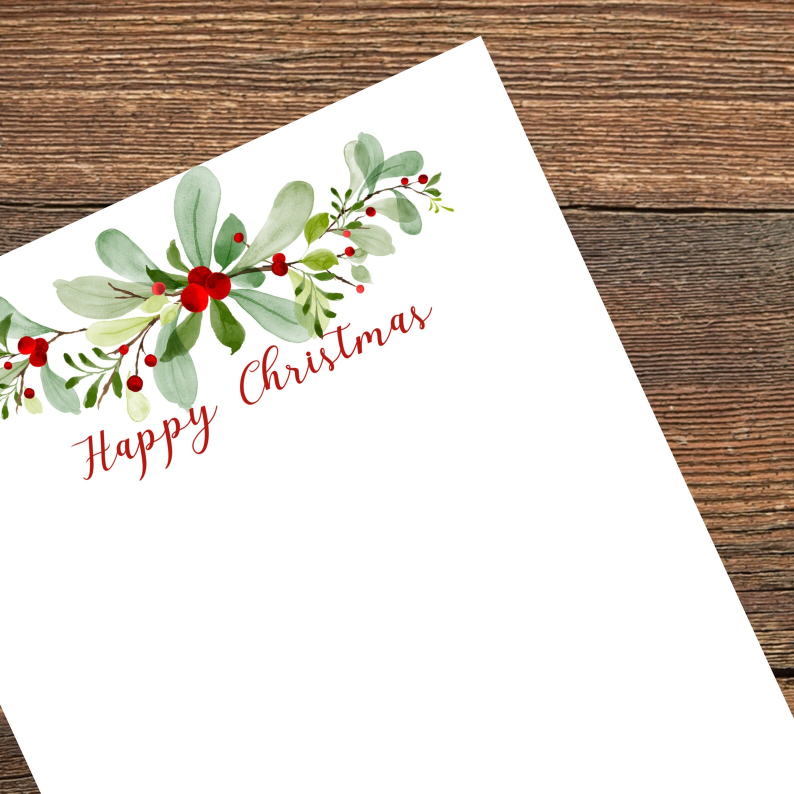 Printable Christmas Stationery Digital Download - Instant Editable ...