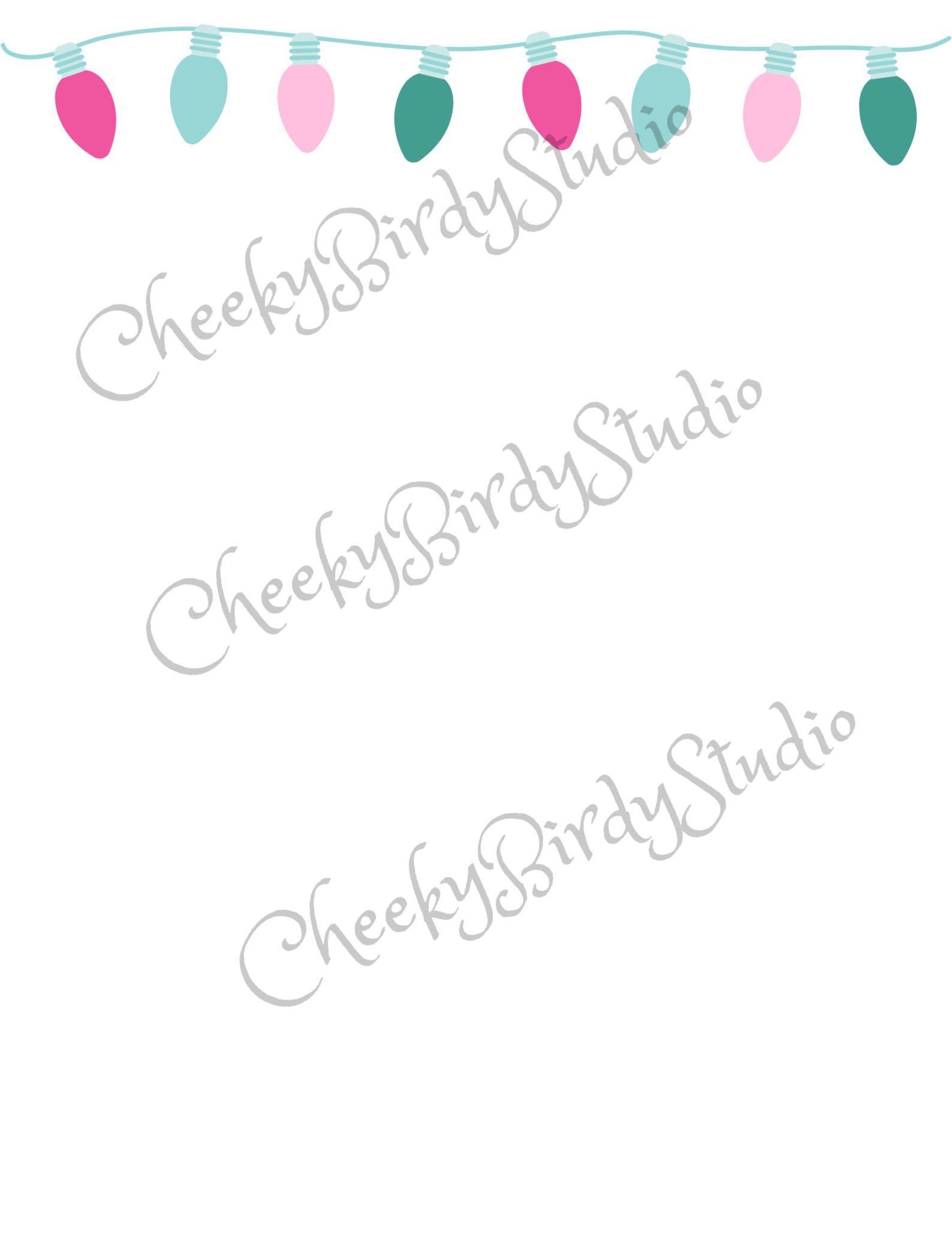 Printable Christmas Stationery Digital Download 3 Pages Instant ...