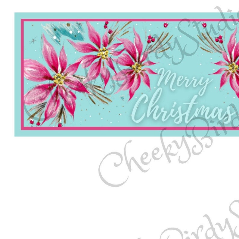 Printable Christmas Stationery Digital Download Instant Pink - Etsy