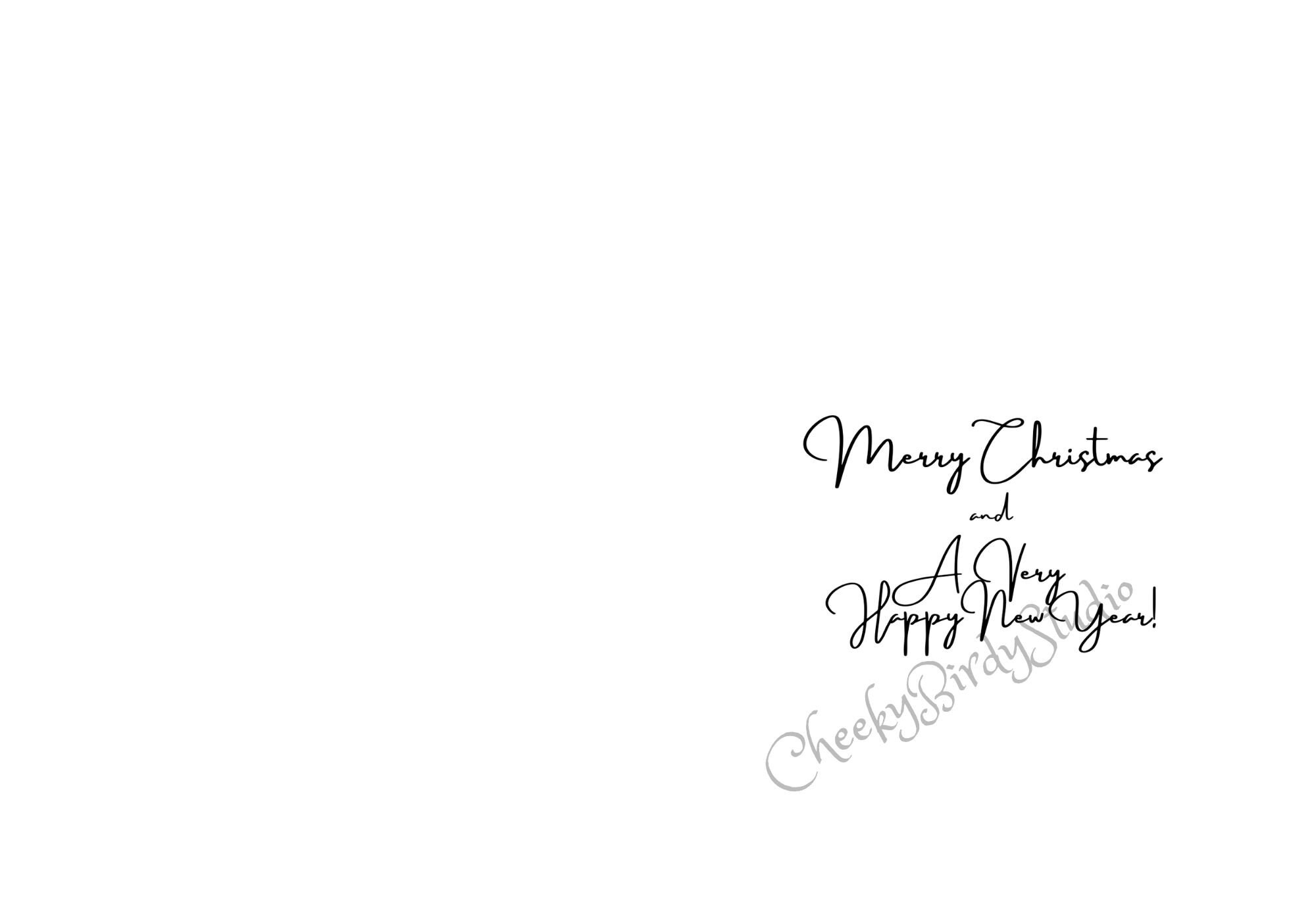 Rustic Christmas Tree Christmas Card Digital Download instant - Etsy