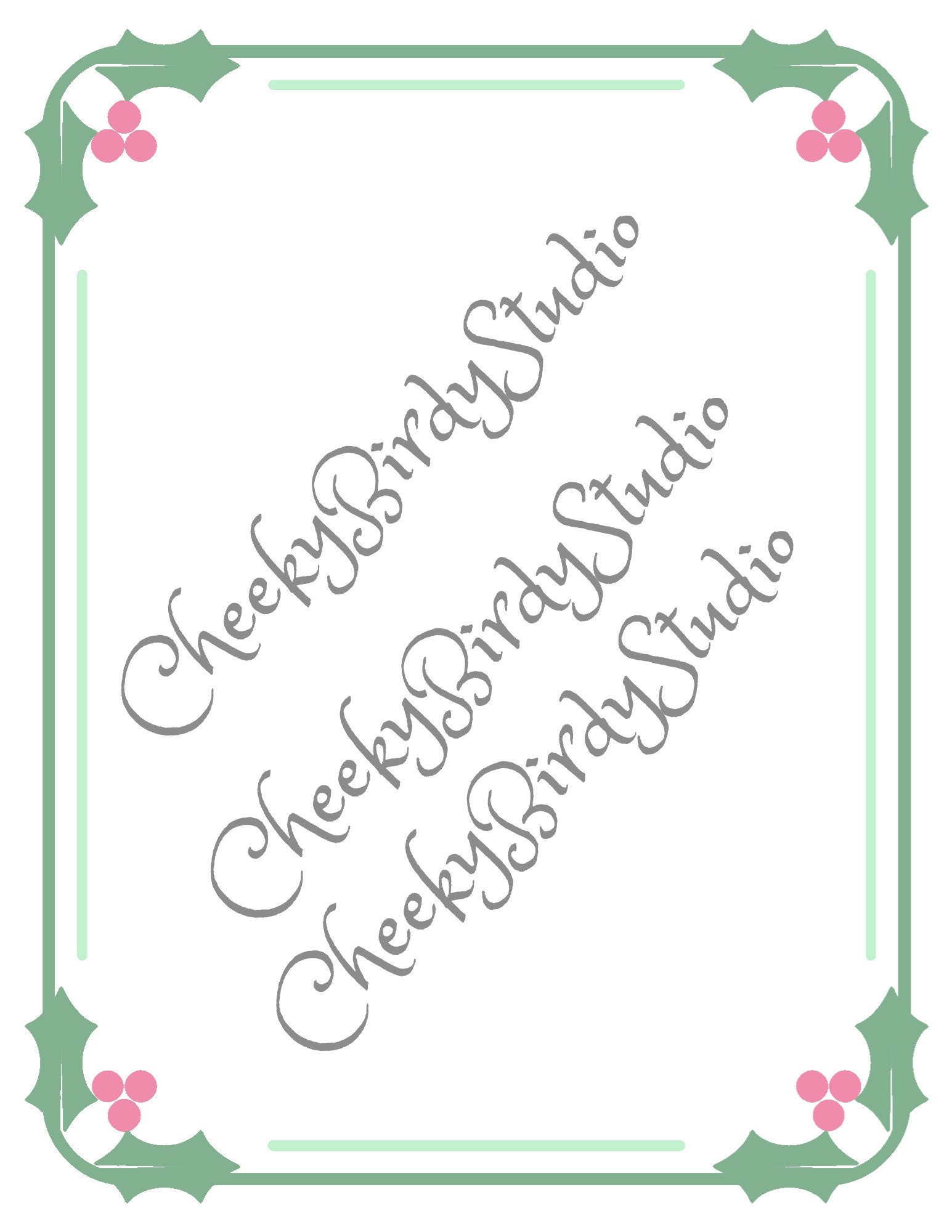 Printable Christmas Stationery Digital Download 3 Colors - Etsy