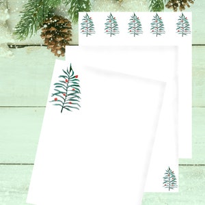 Printable Christmas Stationery Digital Download 3 Pages Instant ...