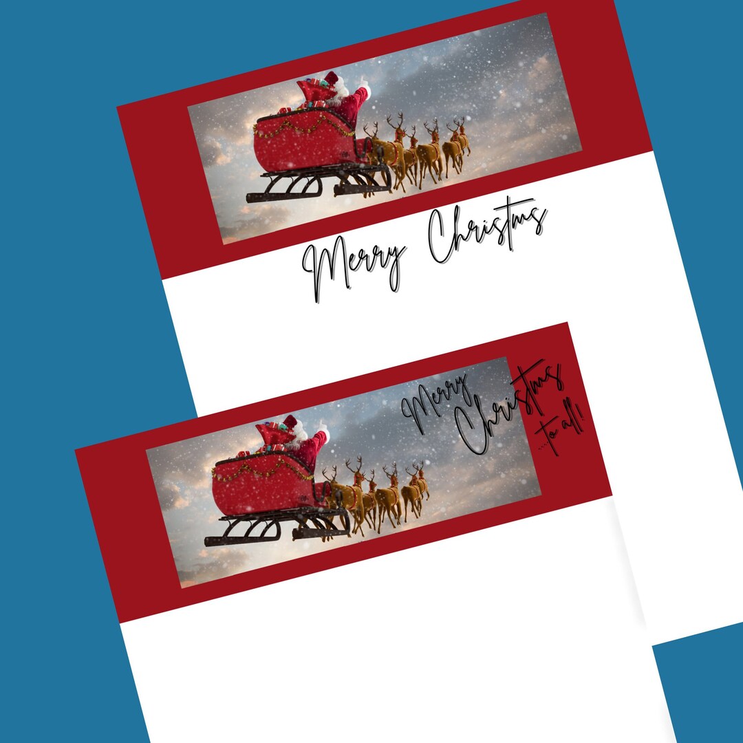 Printable Christmas Stationery Digital Download - 2 Versions Instant ...
