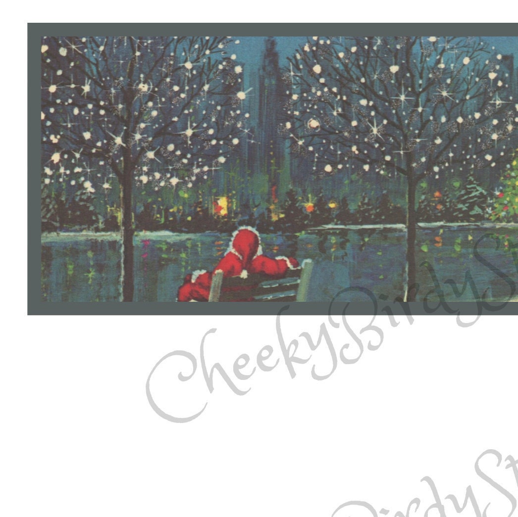 Printable Christmas Stationery Digital Download 2 Pages Instant ...