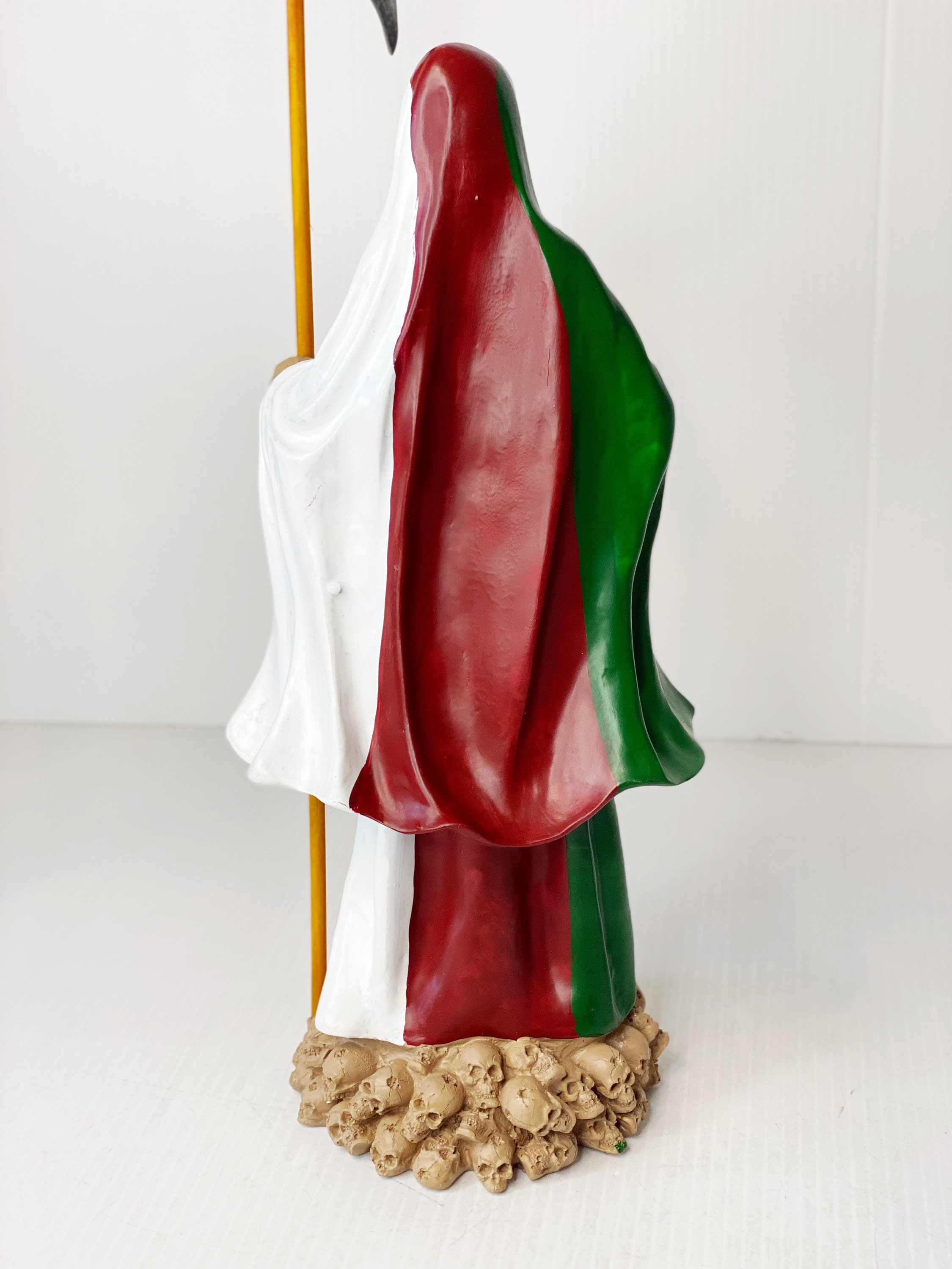 Mexican Flag Colors Holy Death Santa Muerte 14.5 Fixed Curada | Etsy