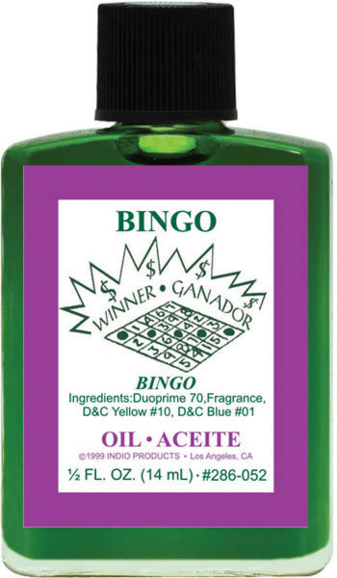 Indio Bingo Ritual Oil for Gambling and Good Luck - Etsy