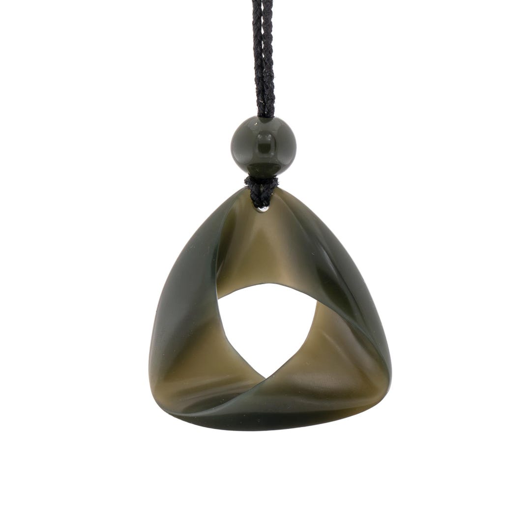 Hand Carved Wyoming Jade Triple Mobius Pendant - Etsy