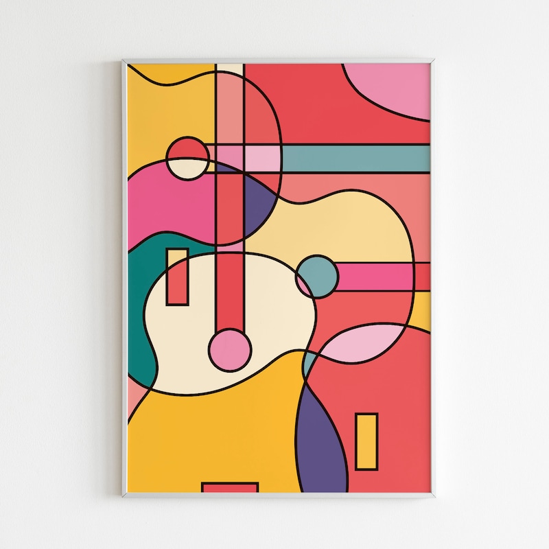 Abstract Guitar Art - Etsy