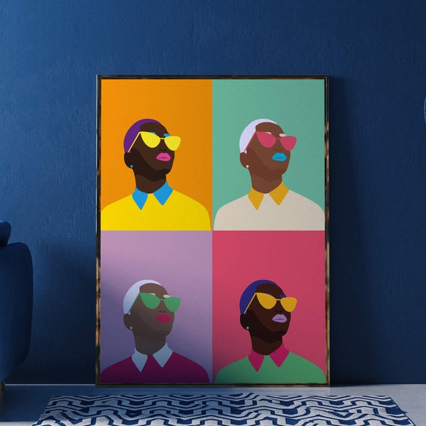 Colorblock Art - Etsy