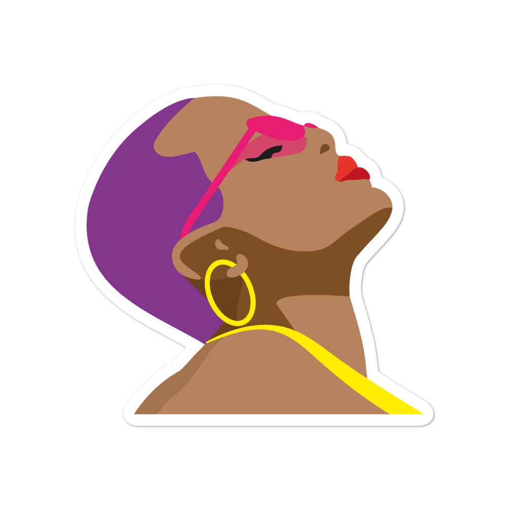 Computer Stickers Girl Sticker Black Woman Phone Case - Etsy