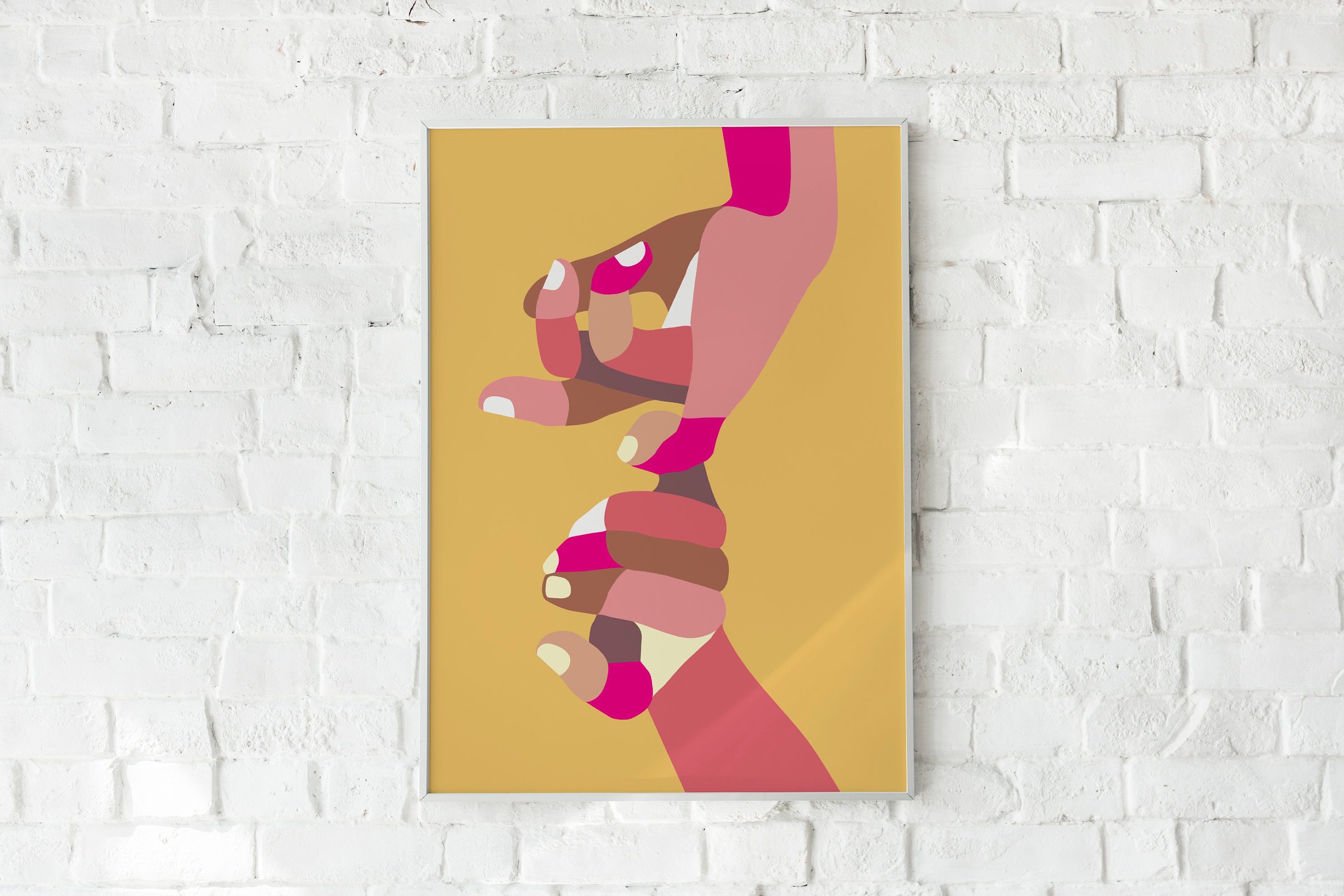Pinky Promise Wall Art Digital Download, Best Friend Birthday Gifts for ...