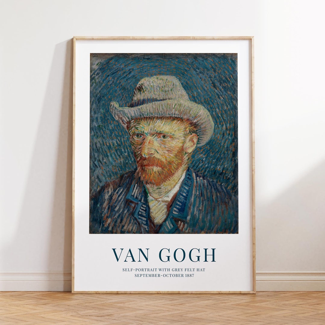 Vincent Van Gogh Poster Vincent Van Gogh Self Portrait Museum Poster ...