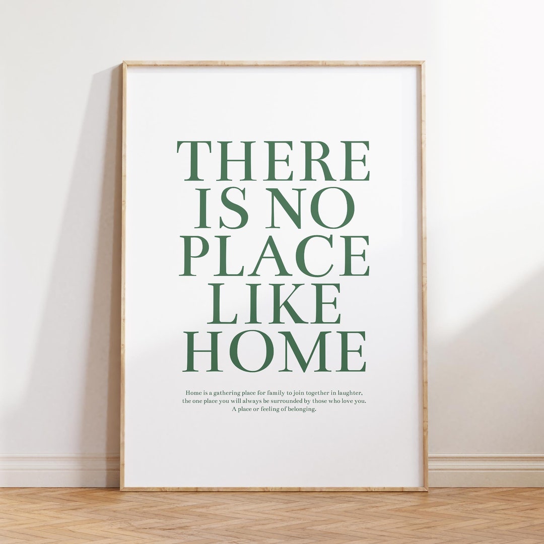 Home Typography Posters, Home Quote Print, Home Entrance Wall Art ...