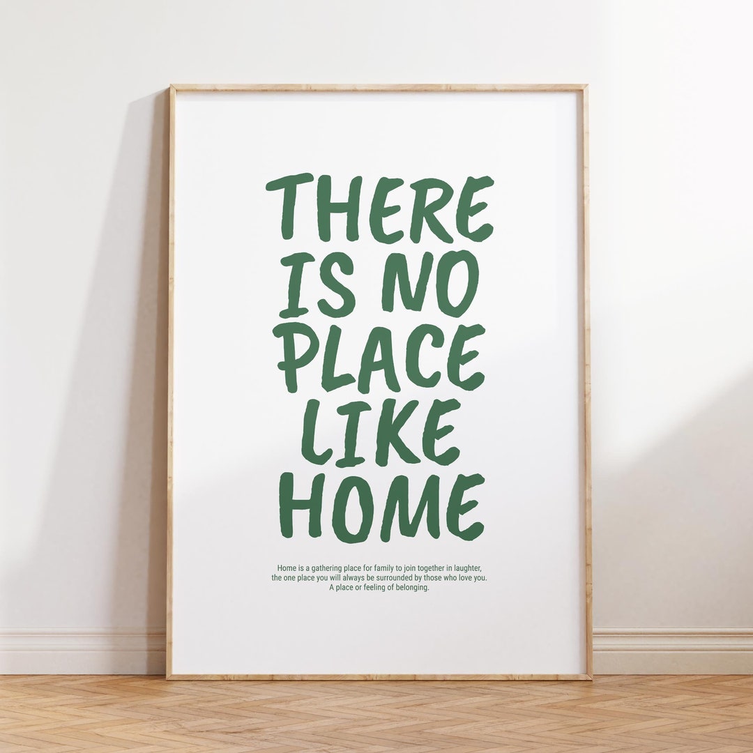 Home Typography Posters, Home Quote Print, Home Entrance Wall Art ...