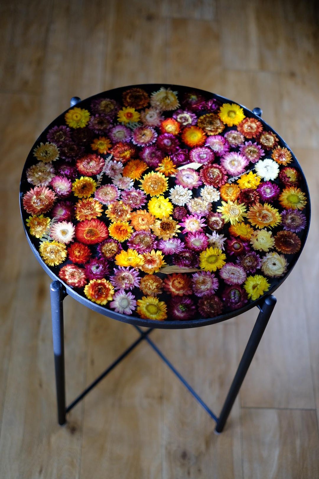 Handmade Floral Resin Coffee Table With Dried Flowers - Etsy