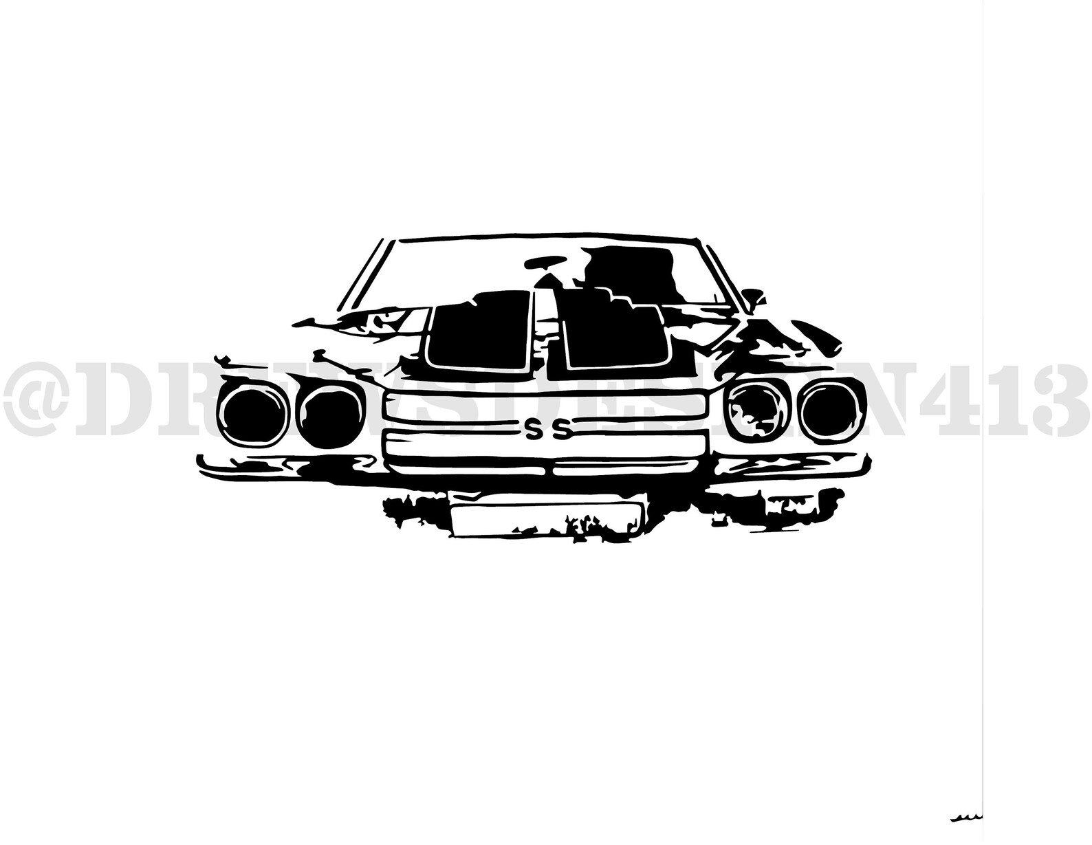 Muscle Car, Vector File, Svg, Png, Jpeg - Etsy