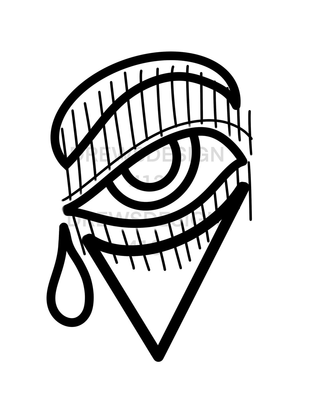 Tattoo Art, Eye Art, Flash Design - Etsy