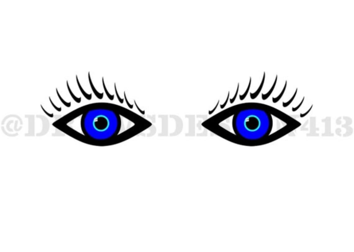 Blue Eyes Clip Art, Jpeg, Png, Svg - Etsy