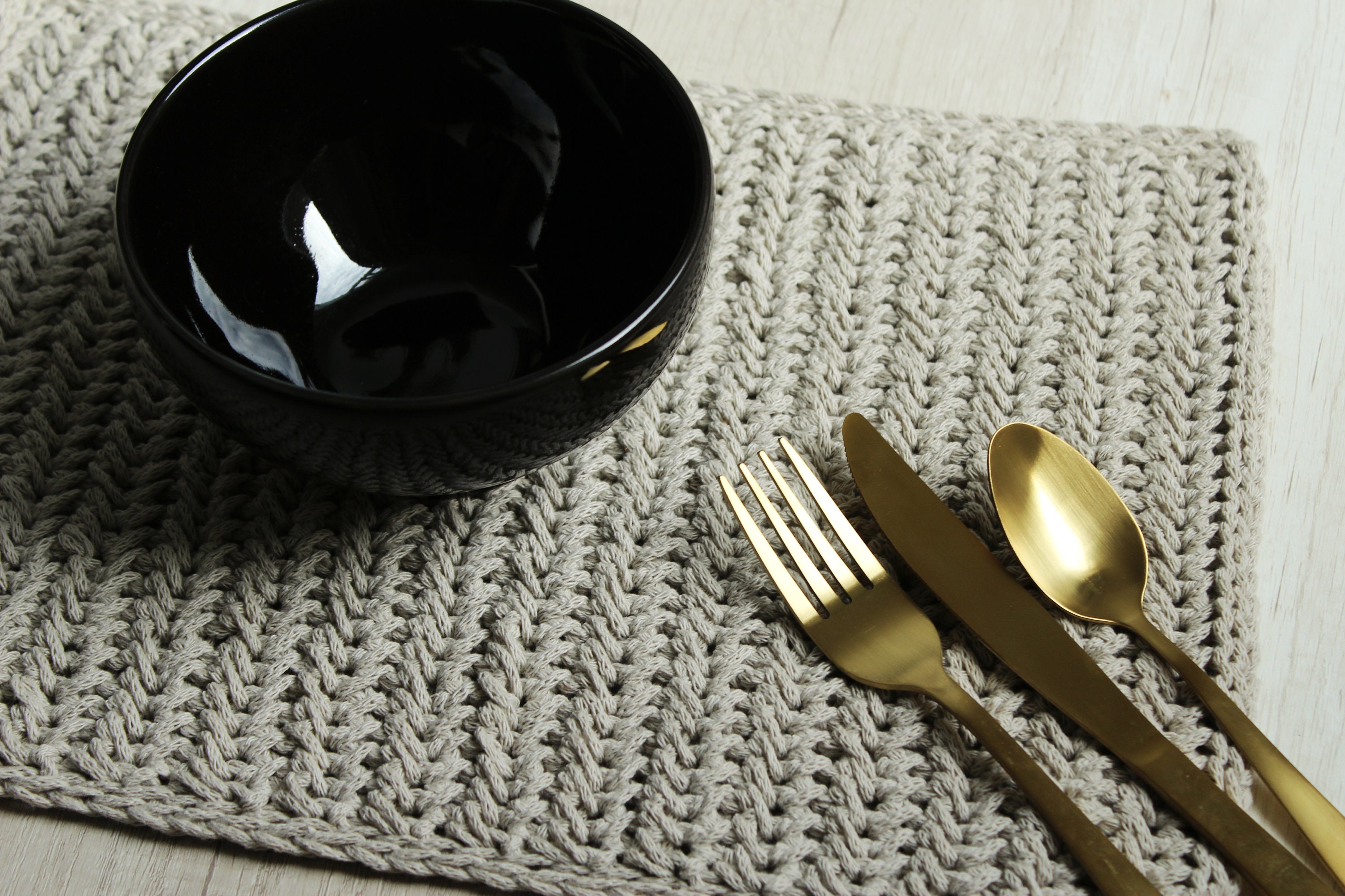 Crochet Placemat Pattern Crocheted Placemat Crochet Table - Etsy