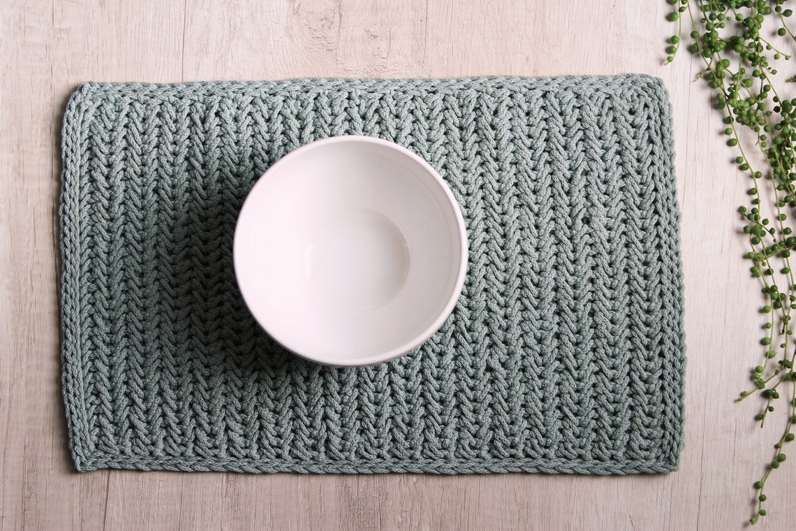 Crochet Placemat Pattern Crocheted Placemat Crochet Table - Etsy