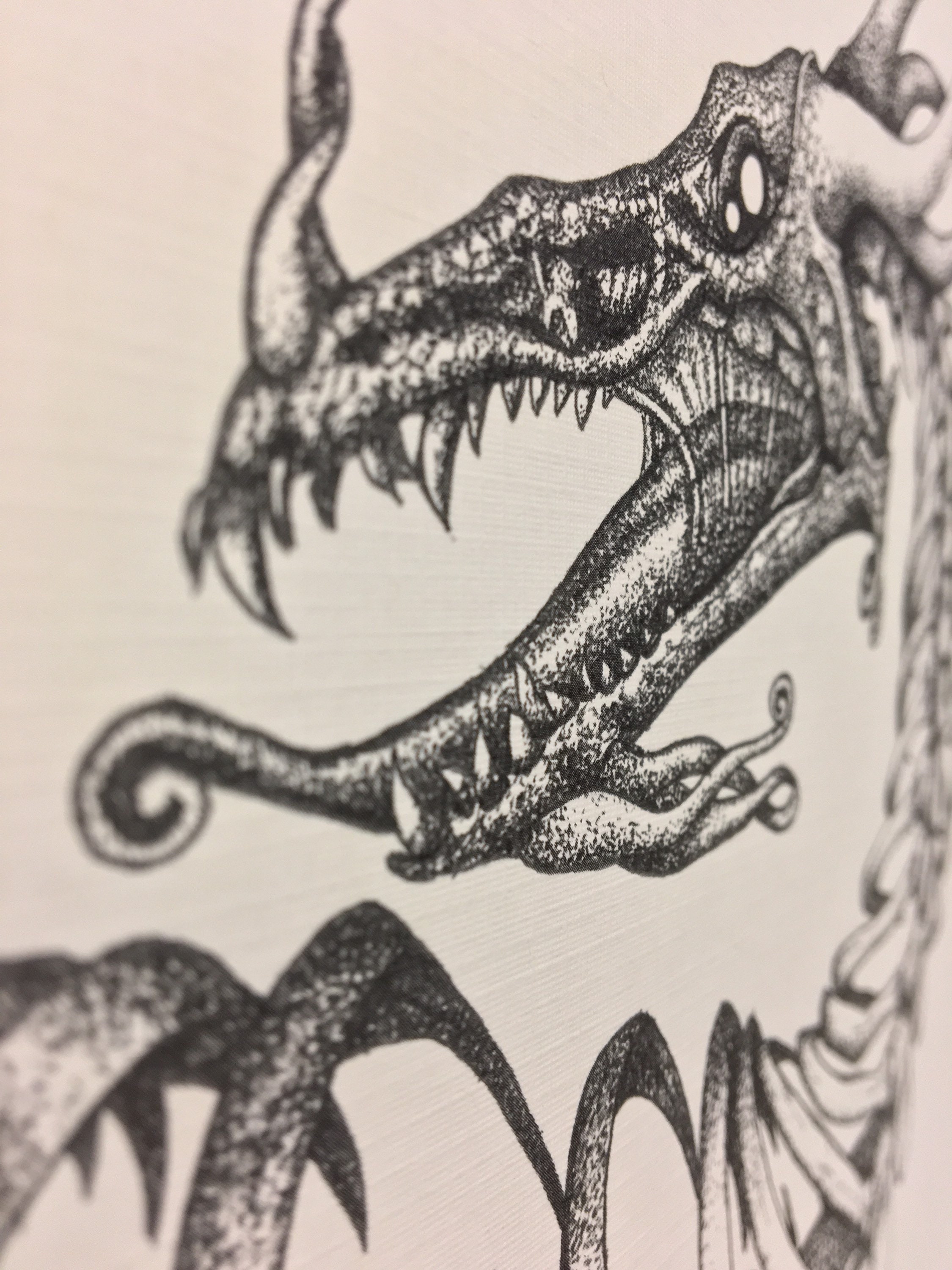 Sea Whip Pen & Ink Stippling Shadow and Bone Trilogy - Etsy