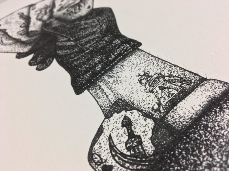 Dirtyhands | Pen & Ink Stippling Print | Six of Crows/crooked Kingdom ...