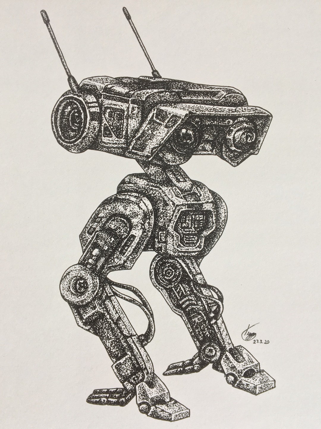 BD-1 | Pen & Ink Stippling | Star Wars Jedi: Fallen Order - Etsy