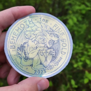 Queen's Behemoth | Gold Holographic Sticker - Etsy