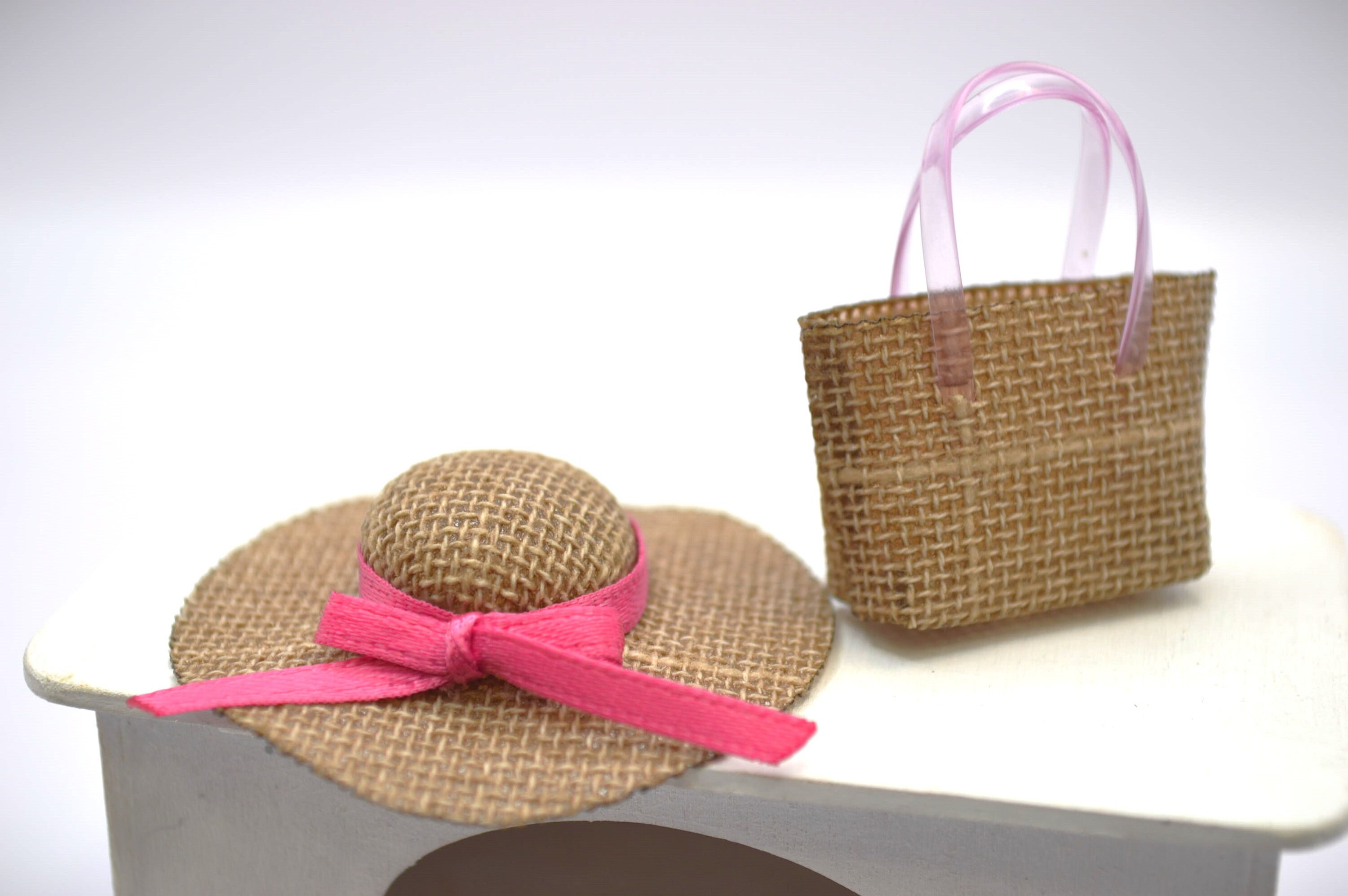 Dollhouse Miniature Hat With Bow, 1:12 Scale - Etsy