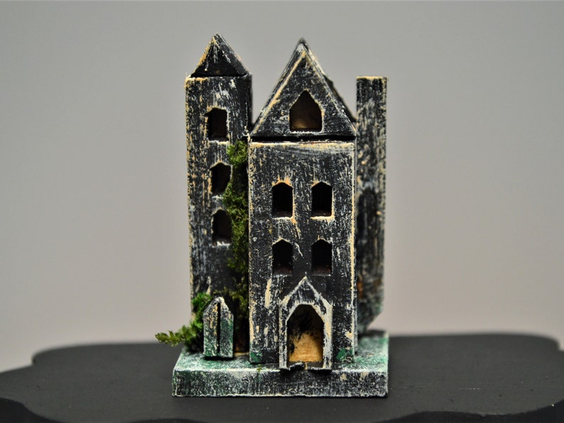 Dollhouse Miniature Halloween Haunted House Mini Scary Mansion Decor - Etsy