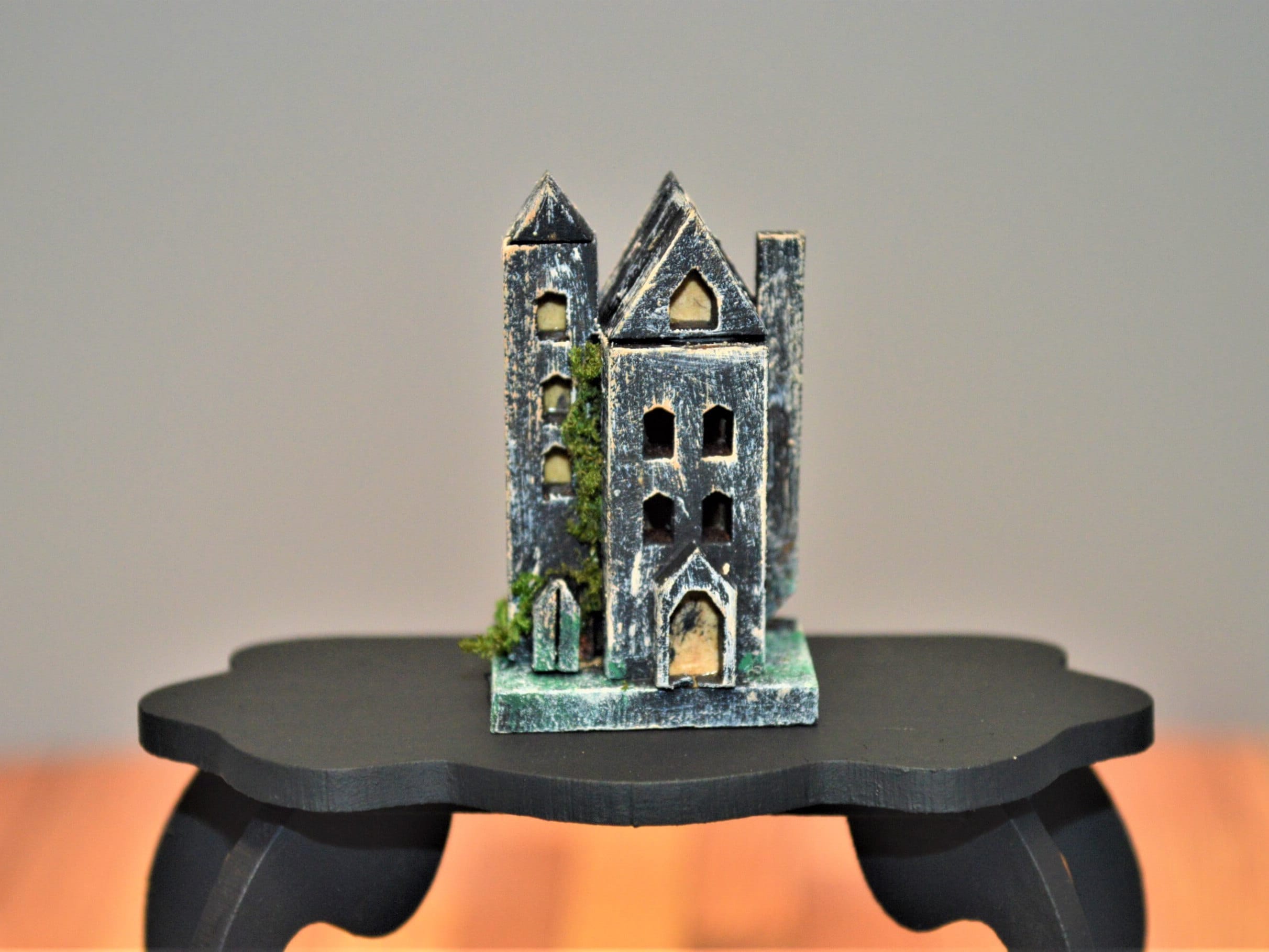 Dollhouse Miniature Halloween Haunted House Mini Scary Mansion Decor - Etsy