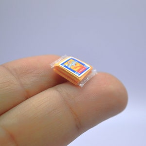 Dollhouse Miniature Cheese, Miniature American Cheese, 1:12 Scale Food ...