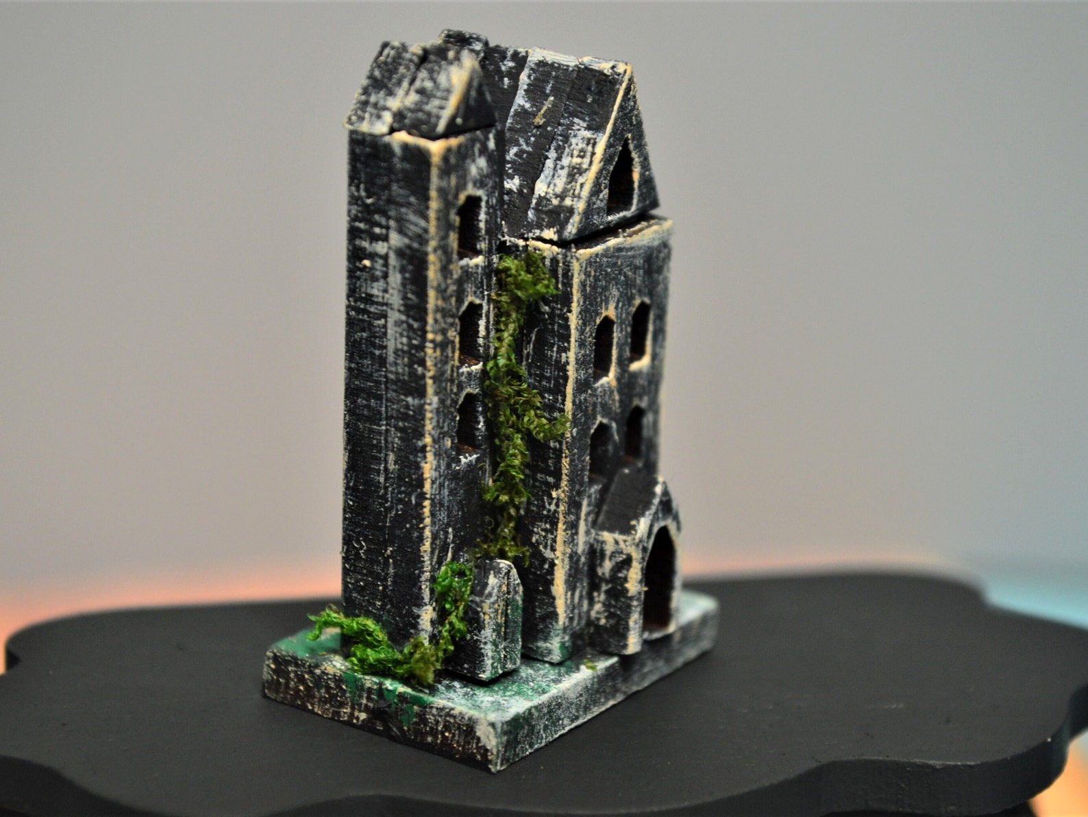 Dollhouse Miniature Halloween Haunted House Mini Scary Mansion Decor - Etsy