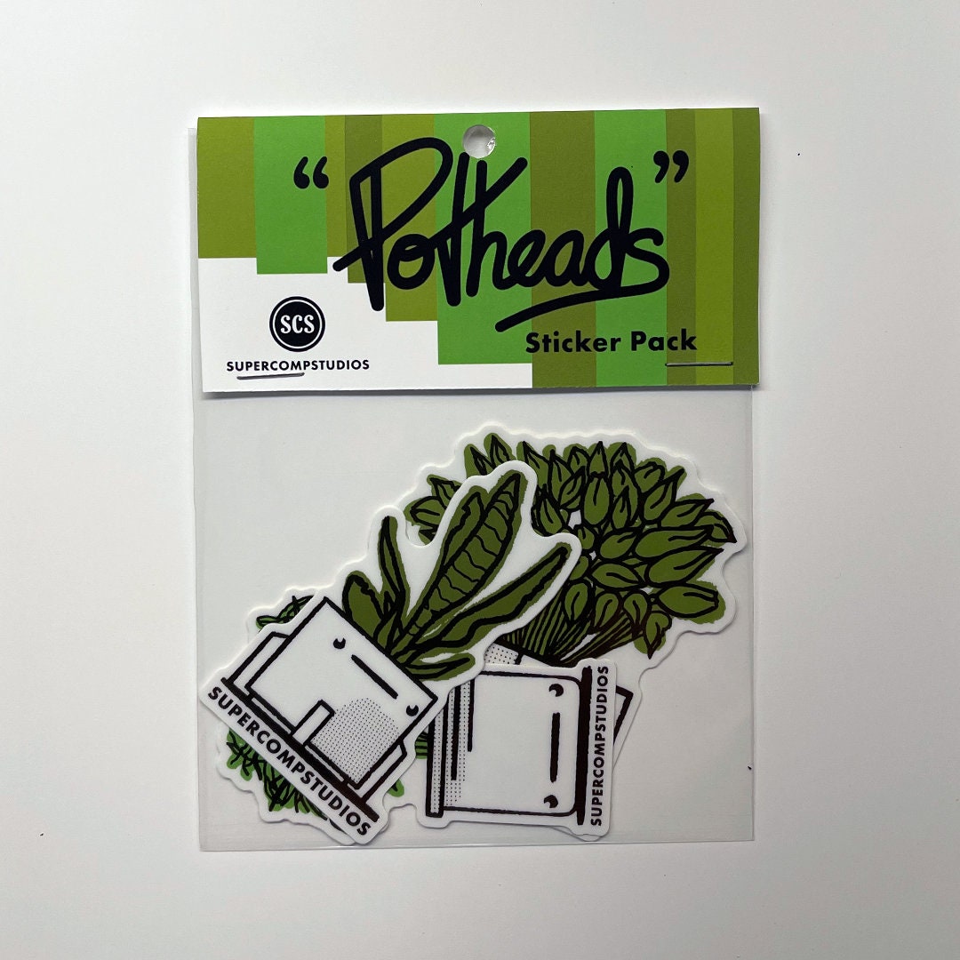 Potheads Sticker Pack | Vinyl Stickers, Die-cut Sticker, Illustration ...