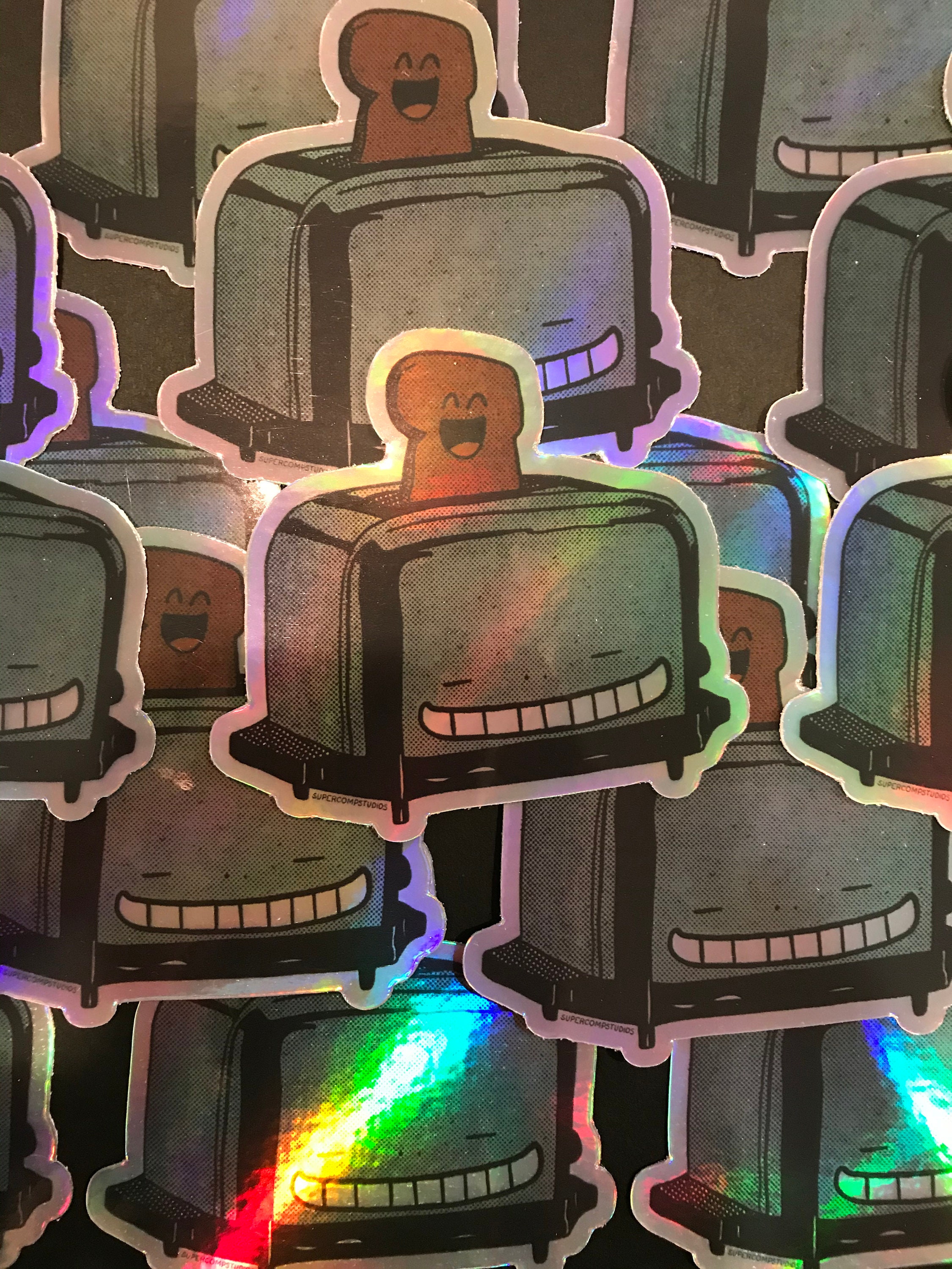 Jimmy Toast(er), 3 X 2.82in. Sticker, Vinyl Stickers, Die-cut Sticker ...