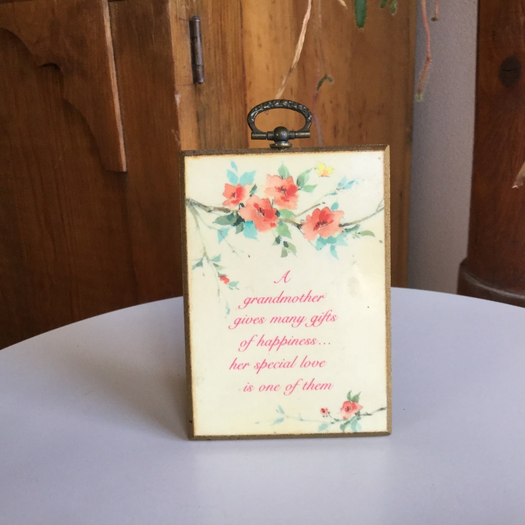 Grandmother Plaque ~ American Greetings, 1979 - Etsy