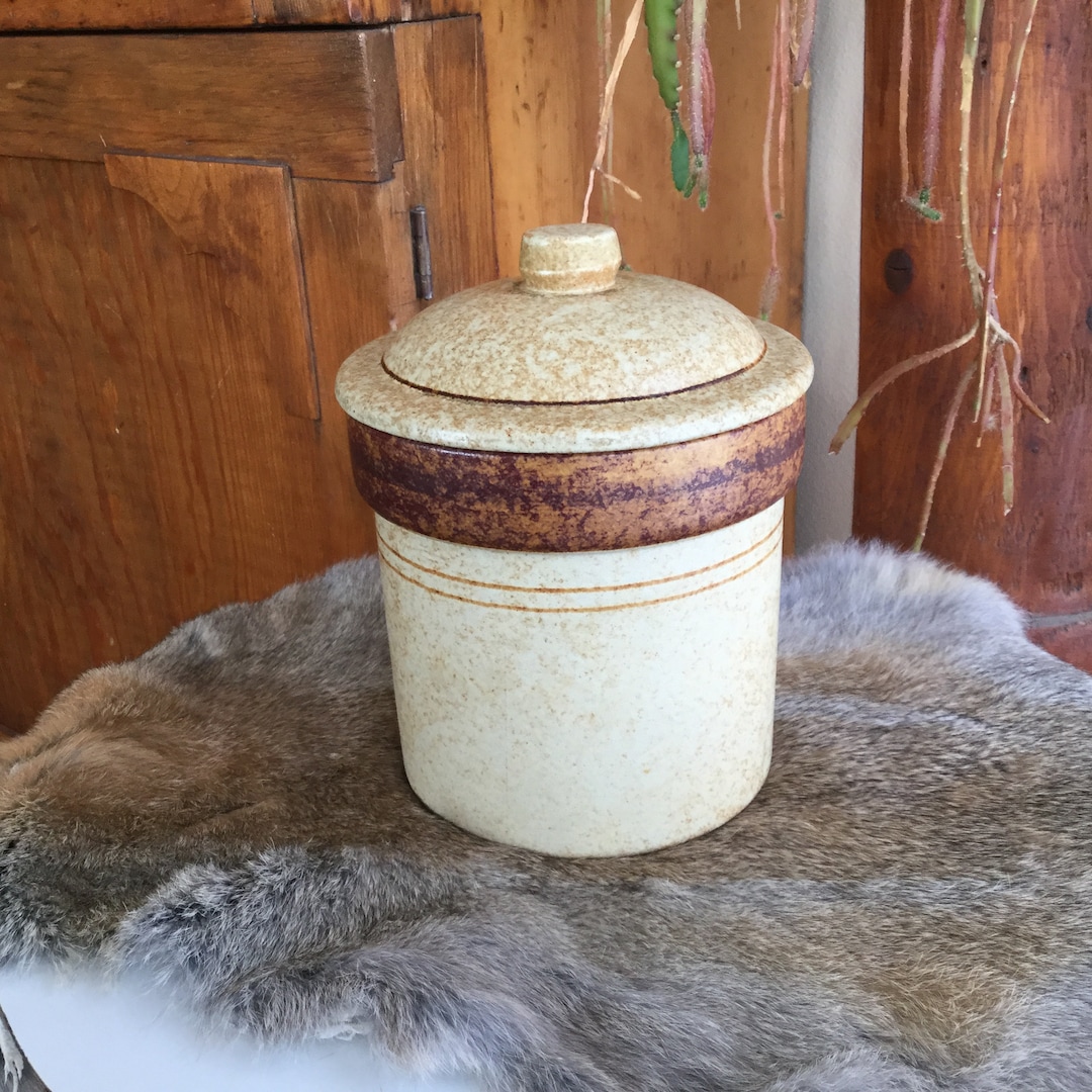 Vintage Treasure Craft / Pottery Craft Canister With Lid ~ Made in USA ...