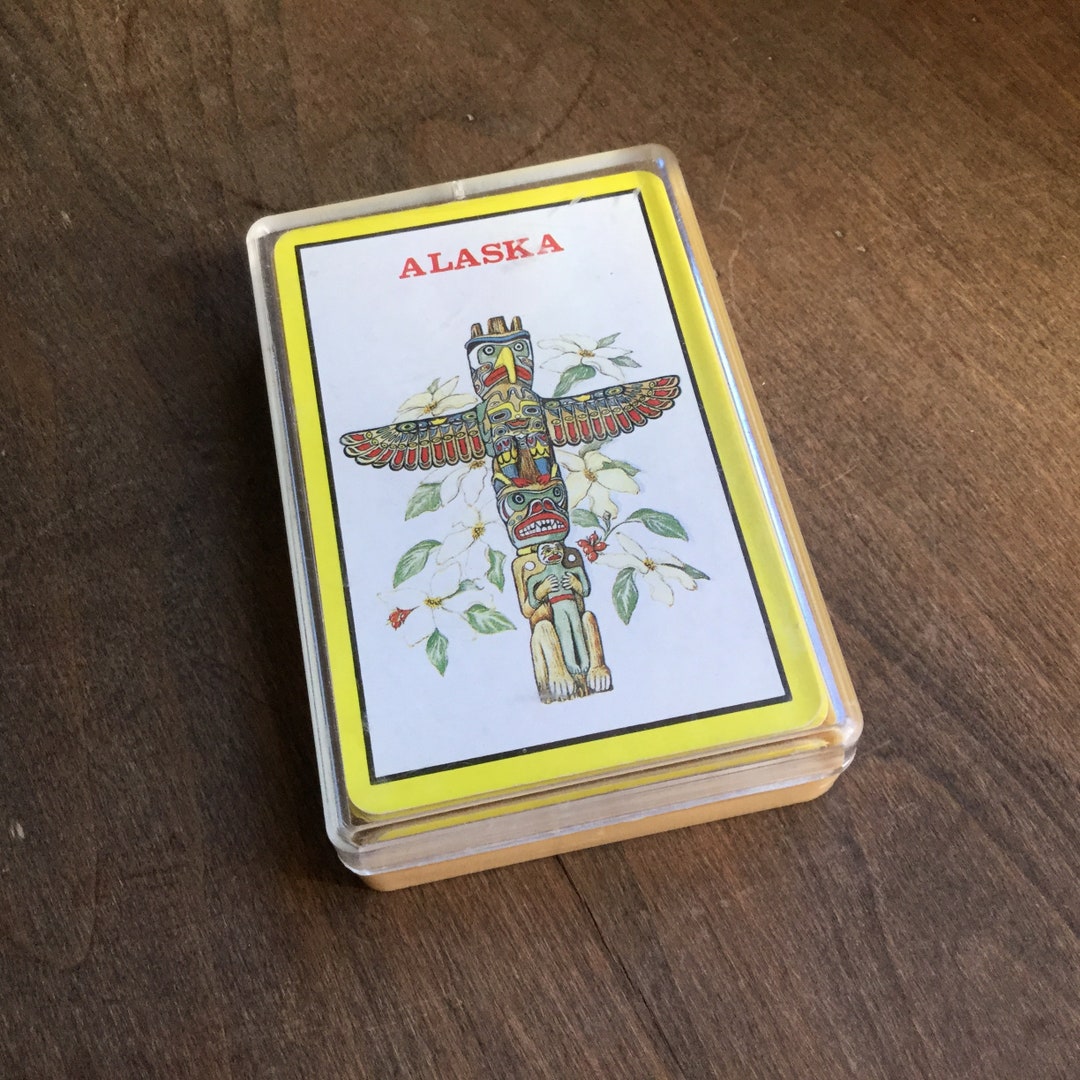 Alaska Playing Cards in Vintage Plastic Case ~ "made in Hong Kong" - Etsy
