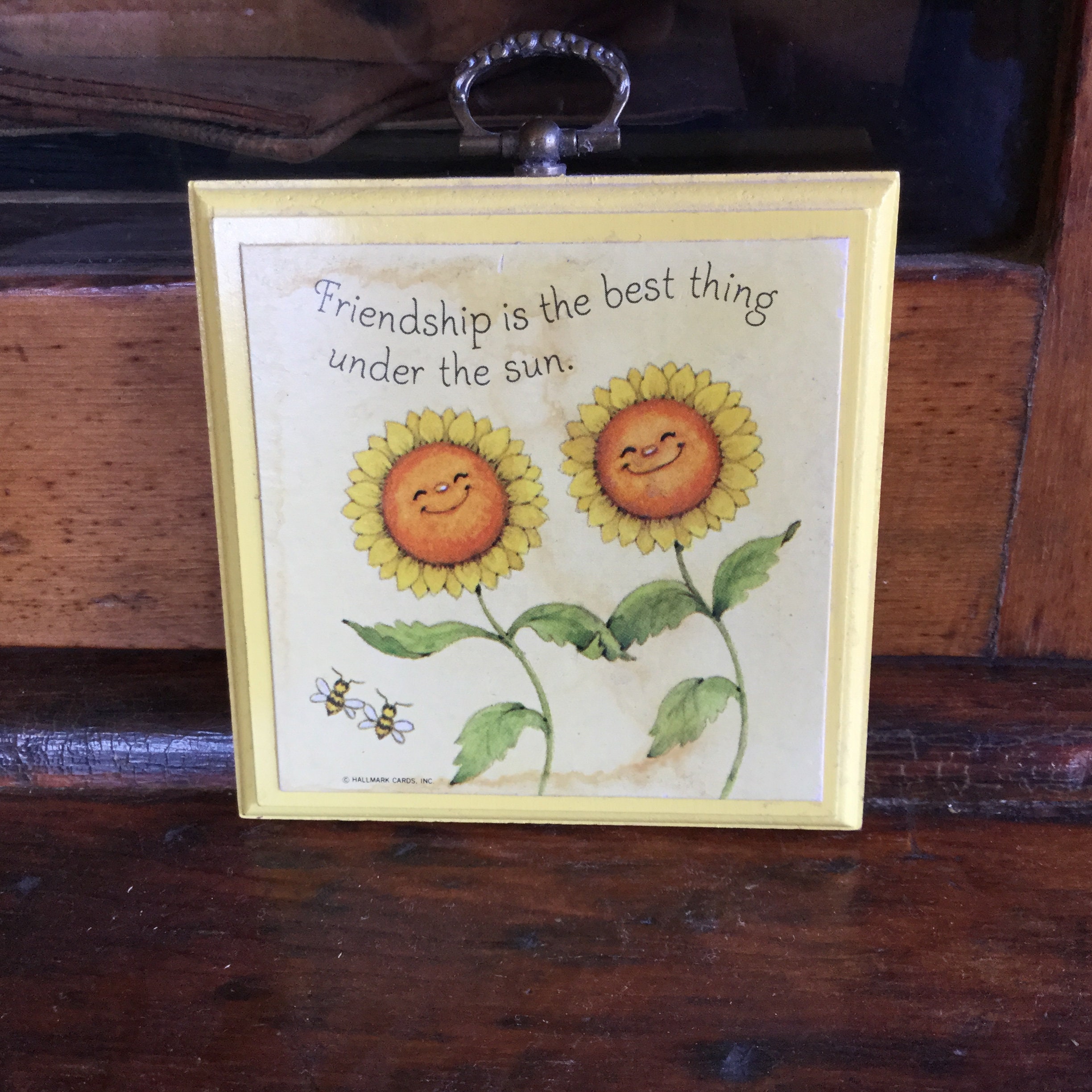 Vintage Hallmark Plaque ~ "friendship is the Best Thing Under the Sun ...