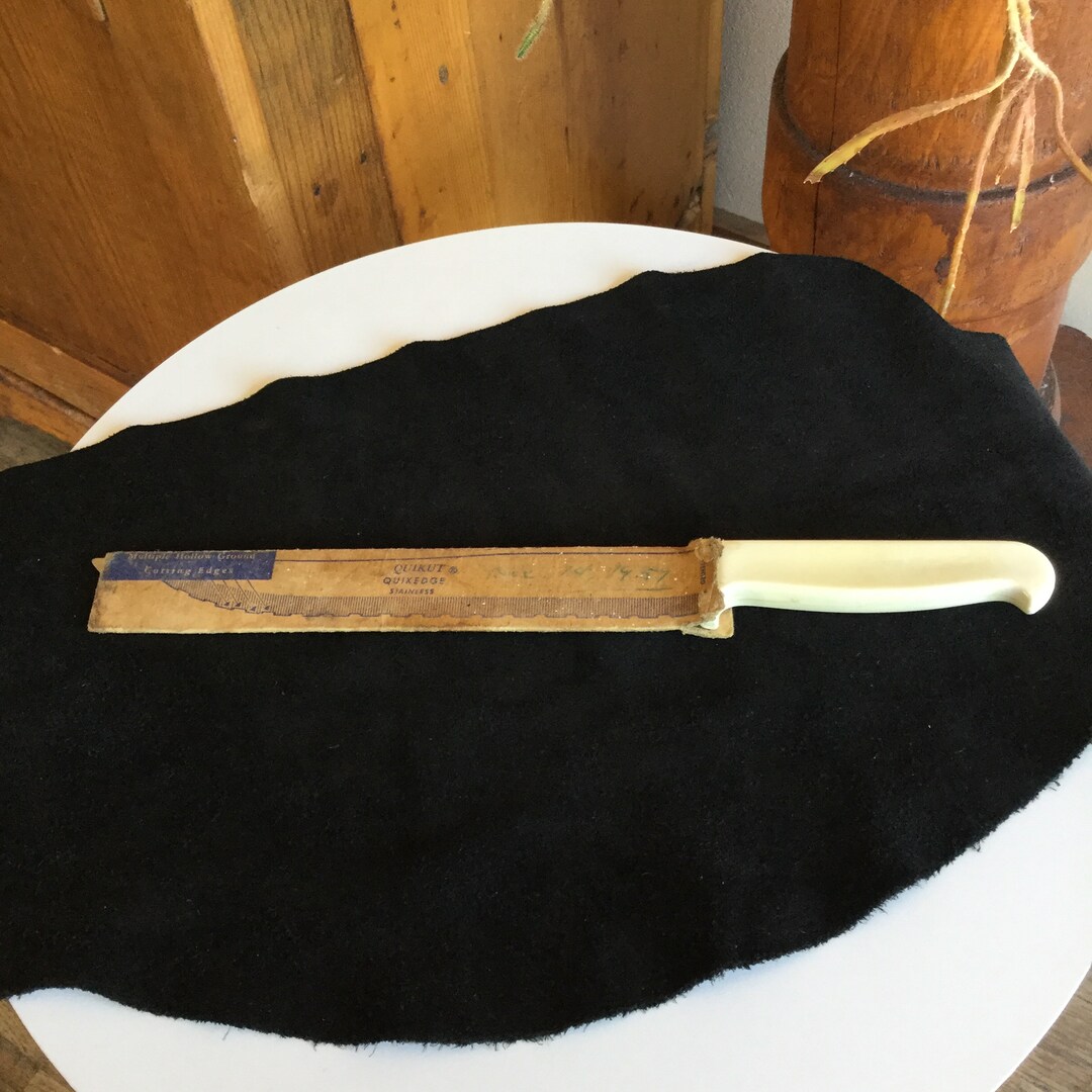 Vintage Quikut Quixedge Serrated Knife With Original Sleeve - Etsy