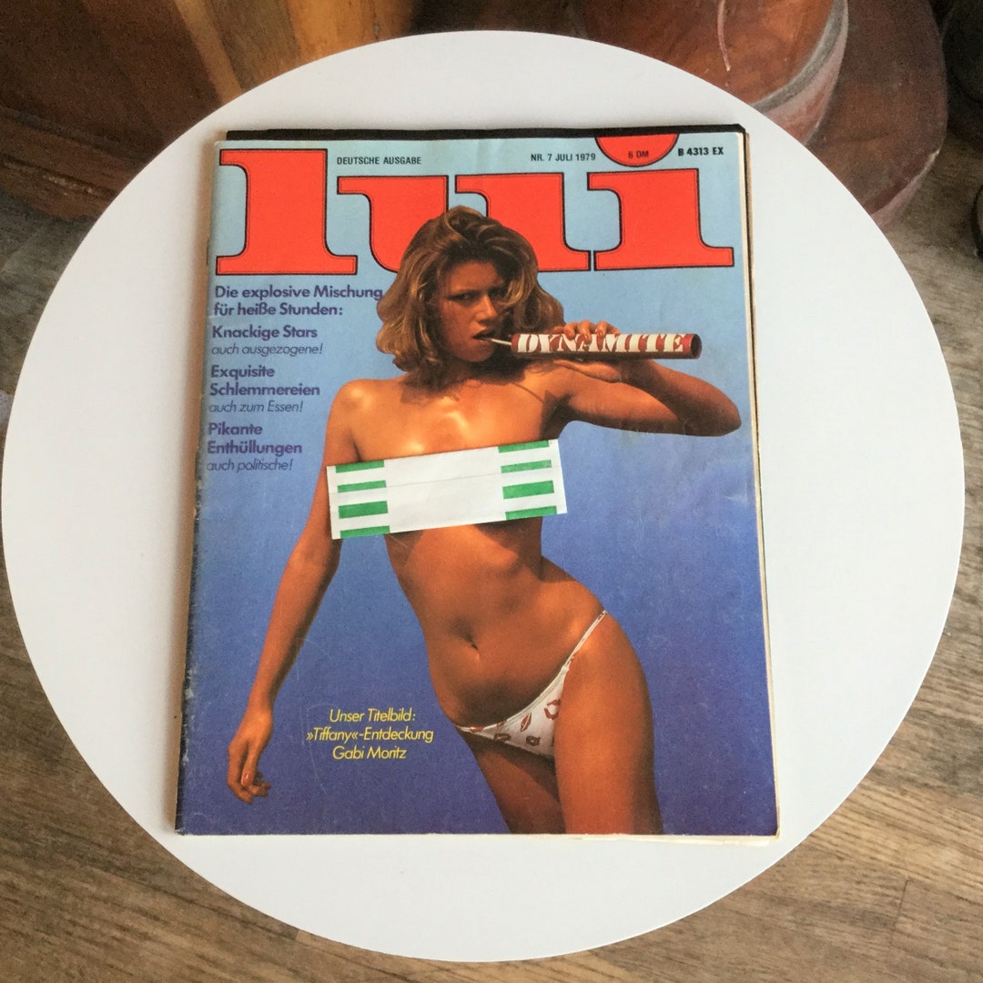 Vintage Lui German Men's Magazine mature Content July, 1979 Featuring Nude Amanda Lear - Etsy