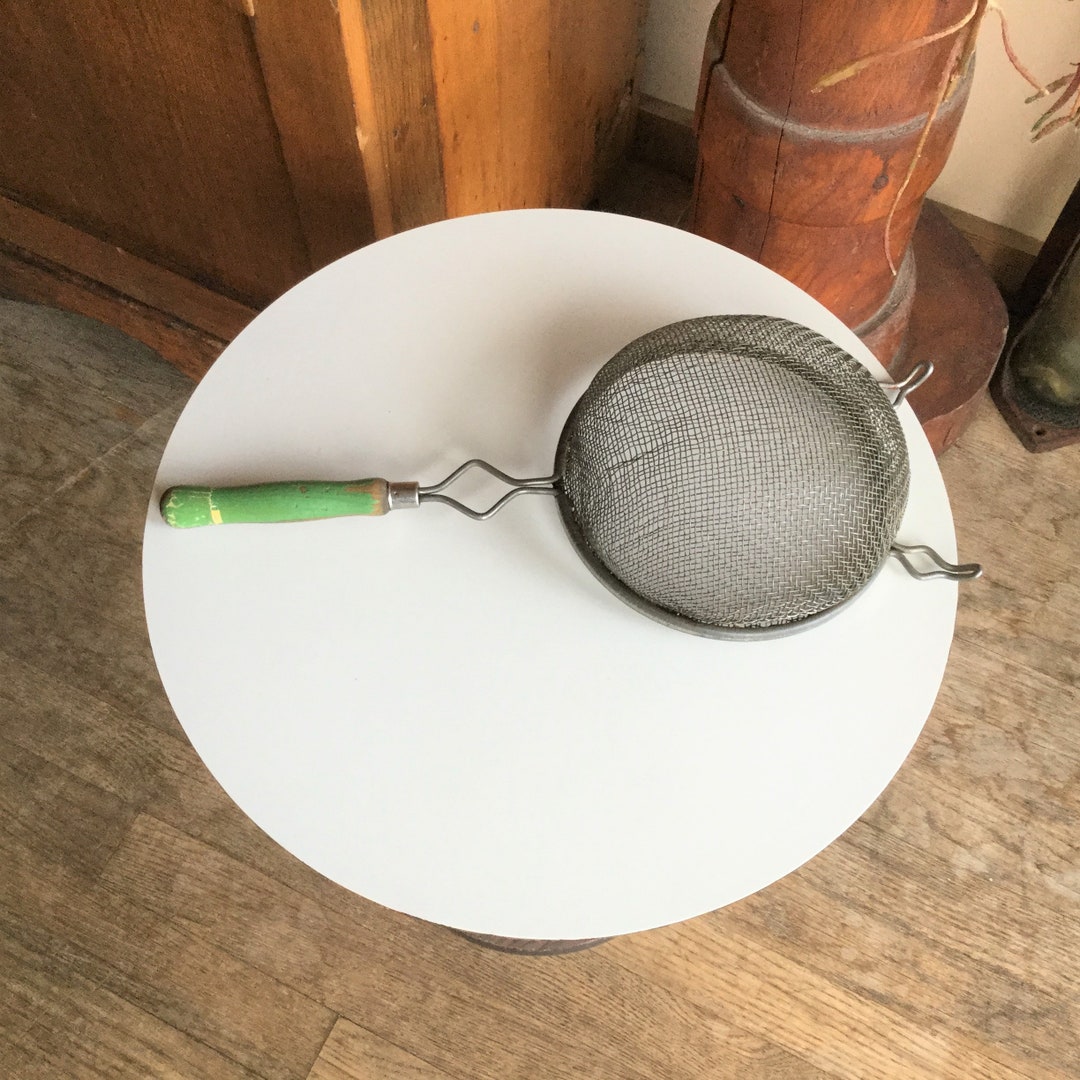 Old Wood-handled Strainer - Etsy