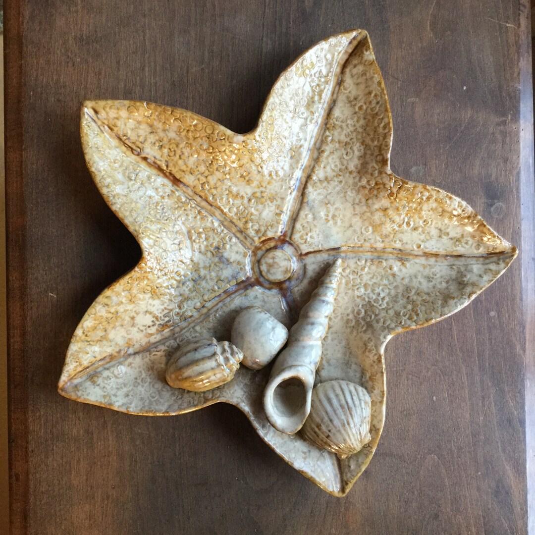 Starfish Seashell Clay Sculpture - Etsy