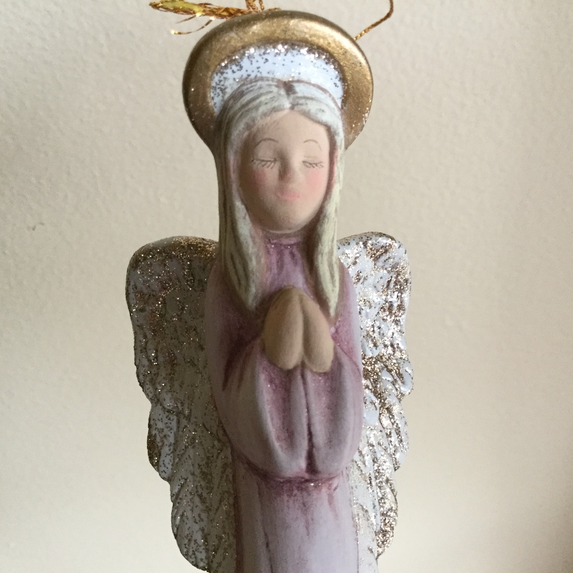 Lovely Ceramic Angel Ornament - Etsy